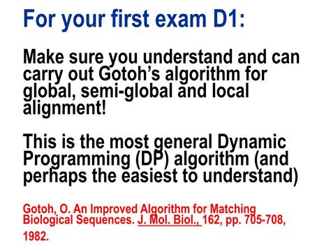 Ppt Introduction To Bioinformatics Lecture 7 Multiple Sequence Alignment 1 Powerpoint