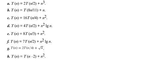 Solved 4 1 Recurrence Examples Give Asymptotically Tight