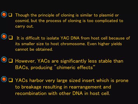 Biotechnology Yeast Artificial Chromosome Cloning Vector Pptx