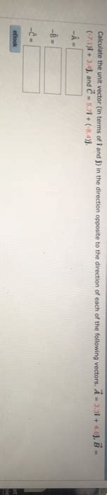 Solved Calculate The Unit Vector In Terms Of I And J In Chegg