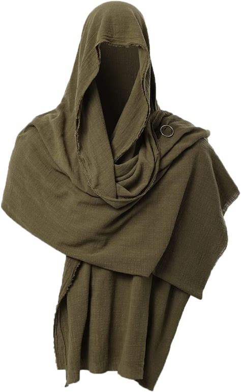 Medieval Wizard Mage Costume Graceart Shawl Scarf Hood Sash Cowl