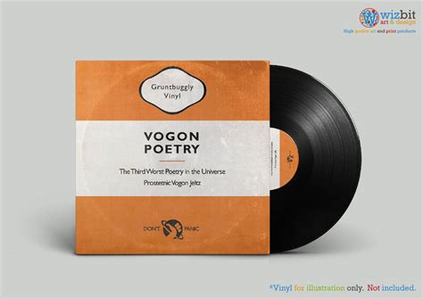 Vinyl Hitchhikers Guide To The Galaxy Vogon Poetry Record Sleeve