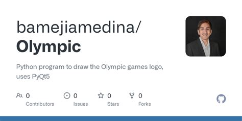 Github Bamejiamedinaolympic Python Program To Draw The Olympic Games Logo Uses Pyqt5