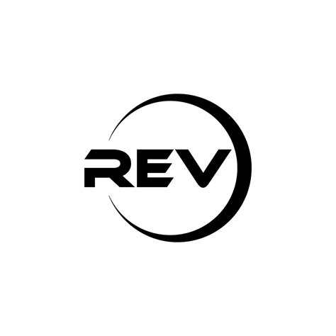 Rev Letter Logo Design In Illustration Vector Logo Calligraphy