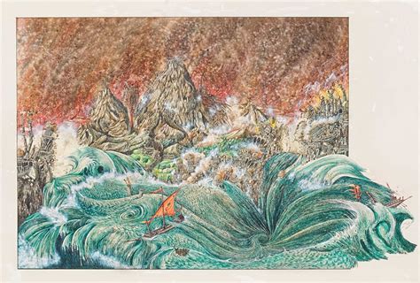 John Blanche Vintage Style Tolkien Artwork For Sale