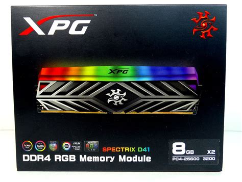 A-DATA XPG SPECTRIX D41 RGB DDR4-3600 CL16 4x8GB Review - Packaging ...