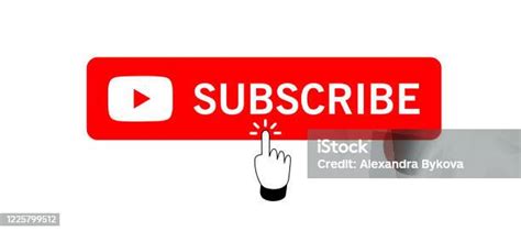 아이콘 모양 기호를 구독합니다 빨간색 버튼은 채널 블로그에 가입 소셜 미디어 로고 기호입니다 벡터 일러스트 이미지입니다 흰색