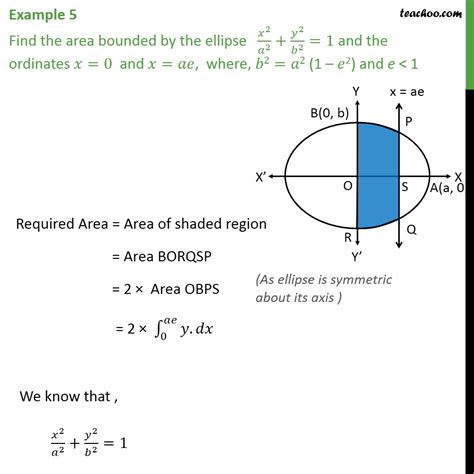 Example 5 Find Area Bounded By Ellipse X2 A2 Y2 B2 1