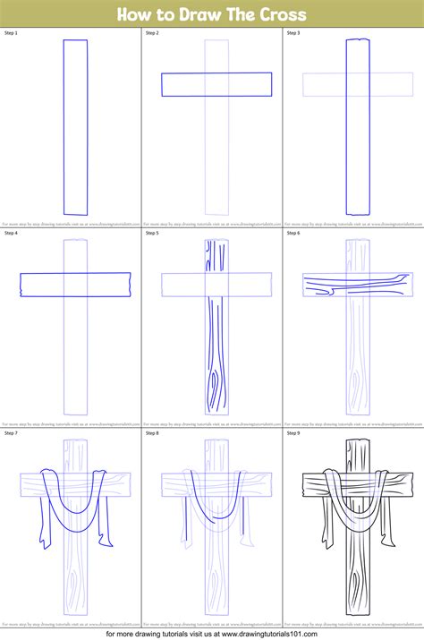 How To Draw A Cross Step By Step Symbols Pop Culture