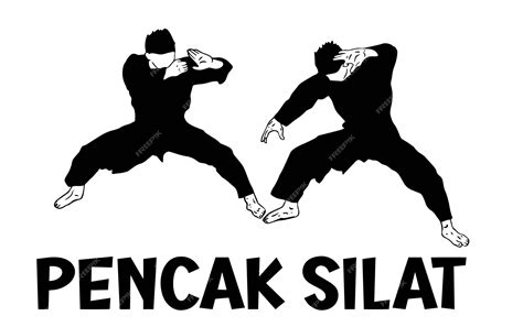 Premium Vector Pencak Silat Icon Logo Vector