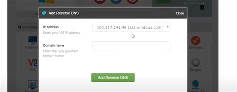 Casbay Add Reverse Dns For Windows Vps Server Casbay Knowledgebase