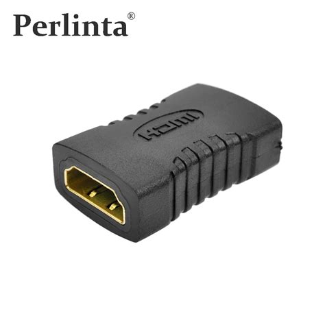 Perlinta Hdmi Female To Female Coupler Connector Hdmi Extension Adapter For Hdtv P Black In