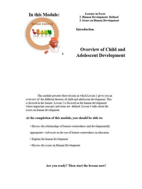 module 1 lesson 1 the learner and 14 lcp pdf