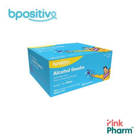 Bpositive 70 Alcohol Swabs — Pinkpharm