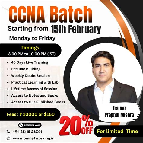 Join Our New Ccna Live Batch Praphul Mishra Posted On The Topic
