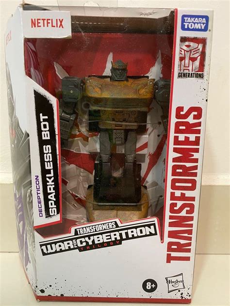 Transformers Netflix Sparkless Bot Hobbies And Toys Toys And Games On Carousell