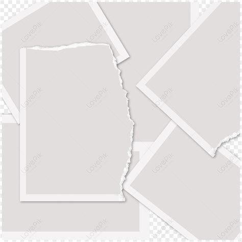 간단한 일러스트 회색 찢어진 종이 사진 찢어진 종이전망인사 Png 일러스트 무료 다운로드 Lovepik