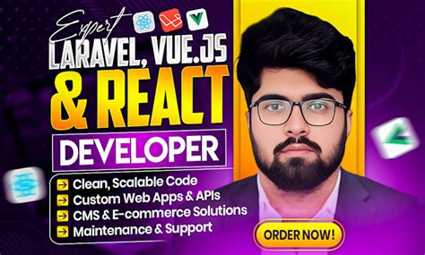 Be Your Expert Laravelvue Jsreact Developer Custom Solutionsapiscms