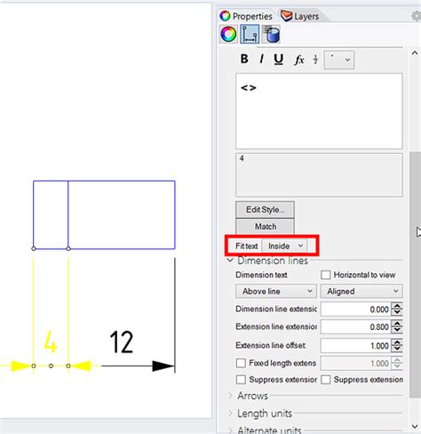 exporting linear dimensions to dwg dxf file rhino for windows