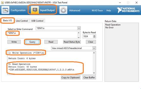 verification of a working remote communications connection using ni