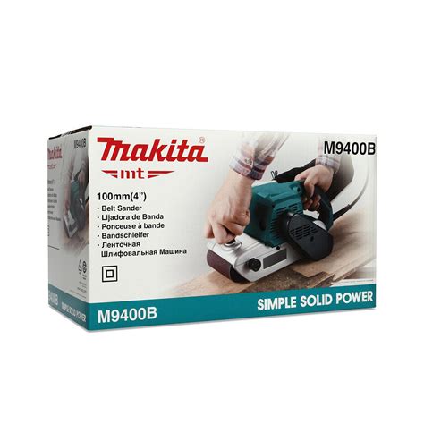 Makita M9400b เครื่องขัดกระดาษทรายสายพาน 4 นิ้ว 940 วัตต์ รับประกัน 6 เดือน Heretools