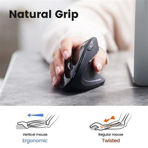 Perimice 813 Wireless Ergonomic Vertical Mouse With Bluetooth Multi Device Connectivity Perixx Usa