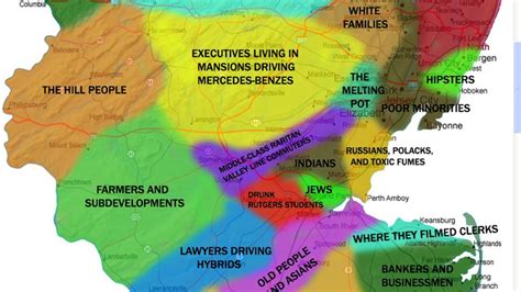 Colorfully Redrawn New Jersey Map Not So Funny For States Residents