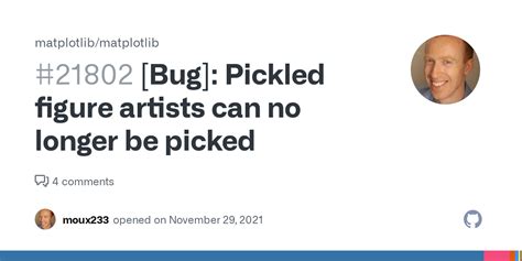Bug Pickled Figure Artists Can No Longer Be Picked Issue Matplotlib Matplotlib