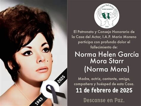 Falleció Norma García Famosa Actriz Mexicana A Sus 82 Años La Teja