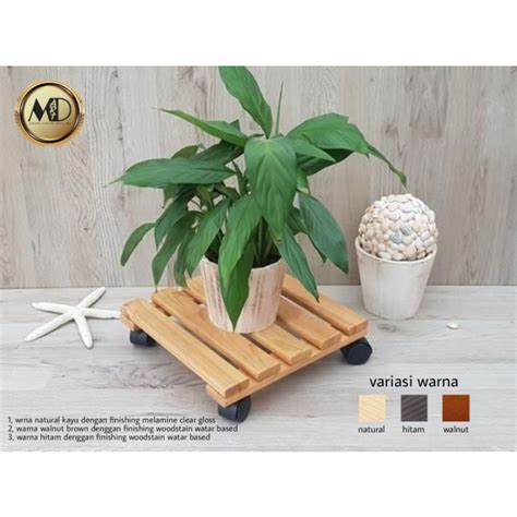 Jual Tatakan Pot Roda Dolly Plant Standing Pot Kayu 39 Shopee Indonesia