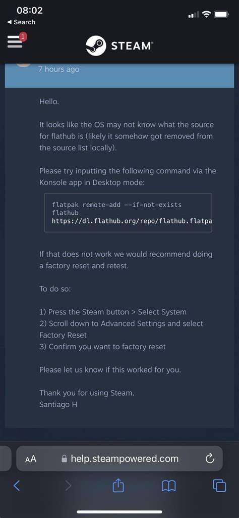 The Issue With Factory Reset… R Steamdeck