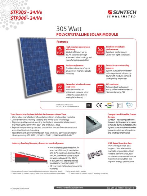 Datasheet Solar Panels Solar Panel Solar Cell