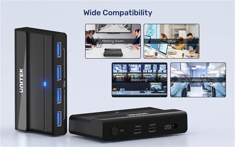 Usb 30 Switch Selector 2 Computers Share 4 Usb 30 Ports Kvm Switcher