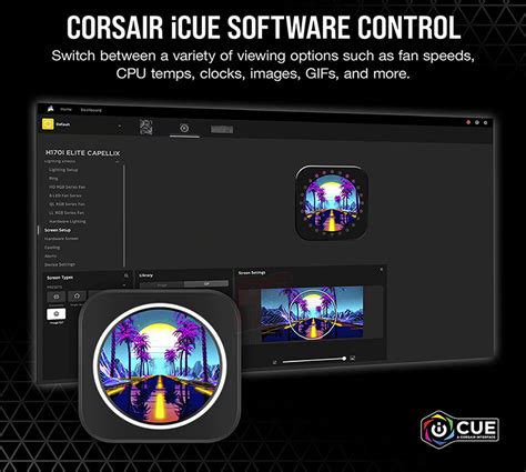 Corsair Icue Elite Cpu Cooler Lcd Display Upgrade Kit Black