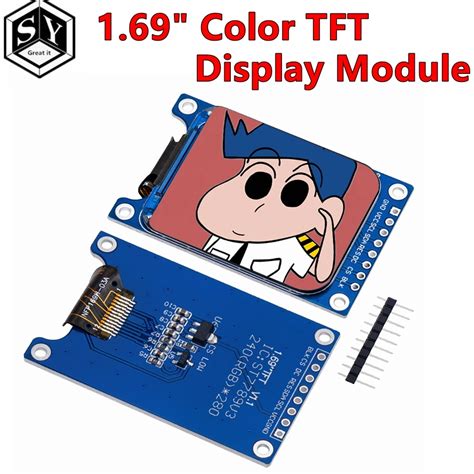 169 Inch 169 Color Tft Display Module Hd Ips Lcd Led Screen 240x280 Spi Interface St7789