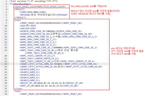 공공데이터 받아오기 Xml형식 표시하기 질문 인프런 커뮤니티 질문and답변