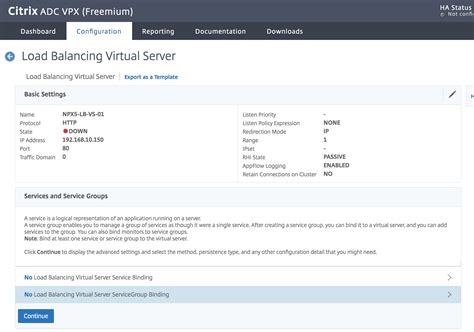 Citrix ADC VPX Web Server Load Balancer Configuration Virtualization DBaaS Whatever Crosses