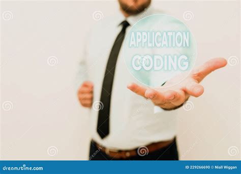 Conceptual Caption Application Coding Business Showcase Process By Which A Mobile App Is
