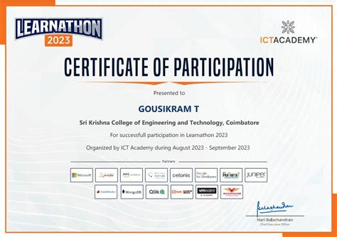 gousikram t on linkedin ictlearnathon continuousimprovement learningjourney