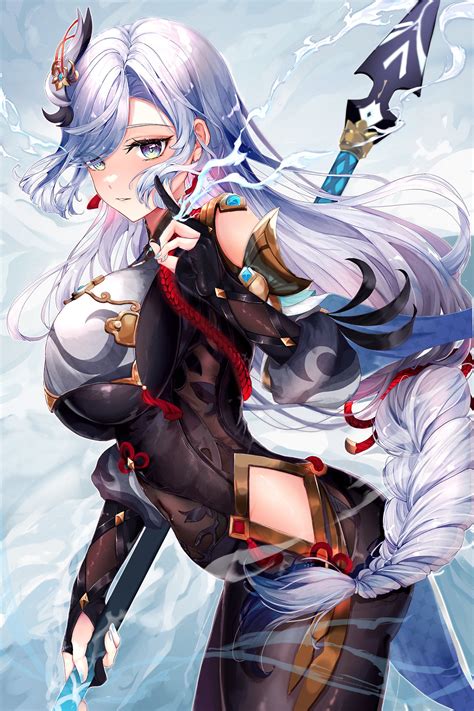 Shenhe Genshin Impact Image By Chikuwabu Tea Zerochan Anime Image Board