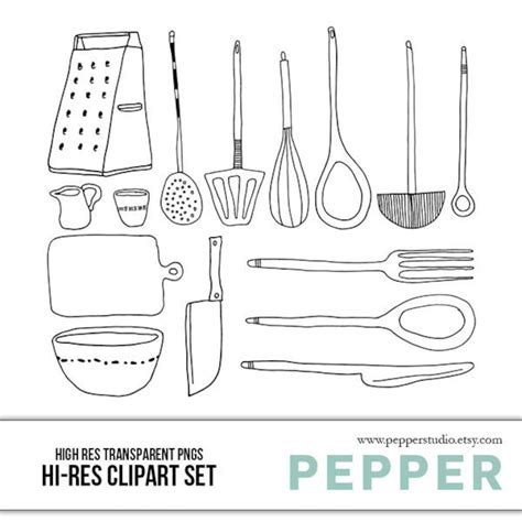 Kitchen Utensils Clipart Png