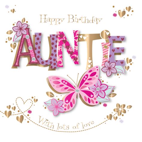 Happy Birthday Auntie Happy Birthday Aunt Happy Birthday Cards