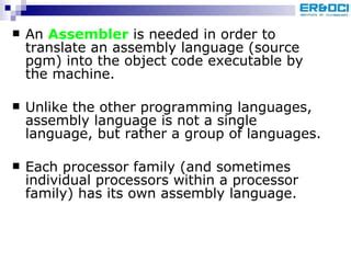 Assembly Language Programmingunit 4 Ppt