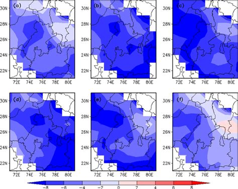 Same As Fig 3 But For The Tmin Anomaly Note That The Anomalies