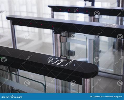 Electronic Entrance Gate Card Building Access Security System Stock