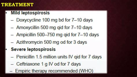 Leptospirosis Update On Management Pptx Infectious Diseases Leptospirosis Update On Management Pptx Infectious Diseases