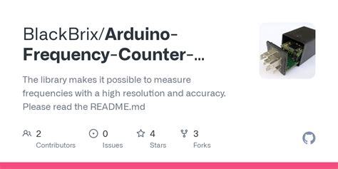 GitHub BlackBrix Arduino Frequency Counter Library The Library Makes It Possible To Measure