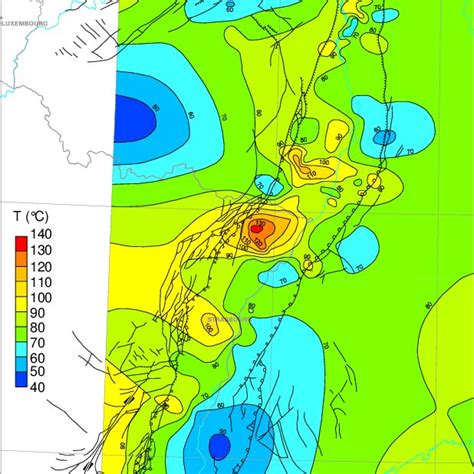 Structural Map Of The Upper Rhine Graben And Temperature Extrapoled At Download Scientific