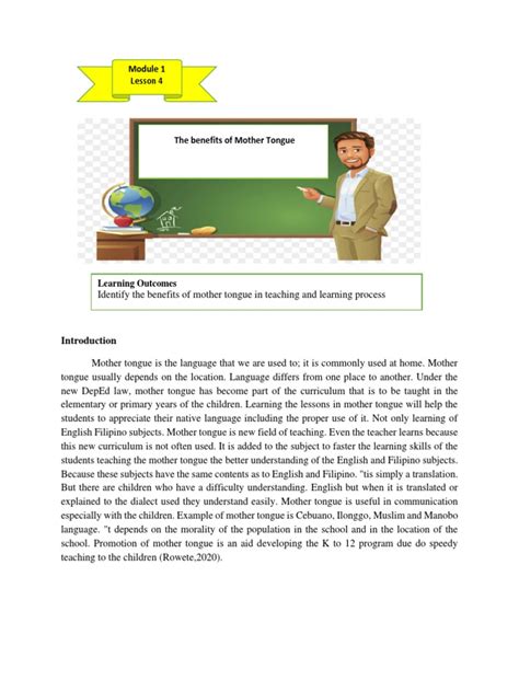 Module 1 Lesson 4 Pdf Teachers Learning