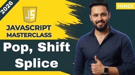 Javascript Tutorial In Hindi 26 Array Delete Methods Shift Pop